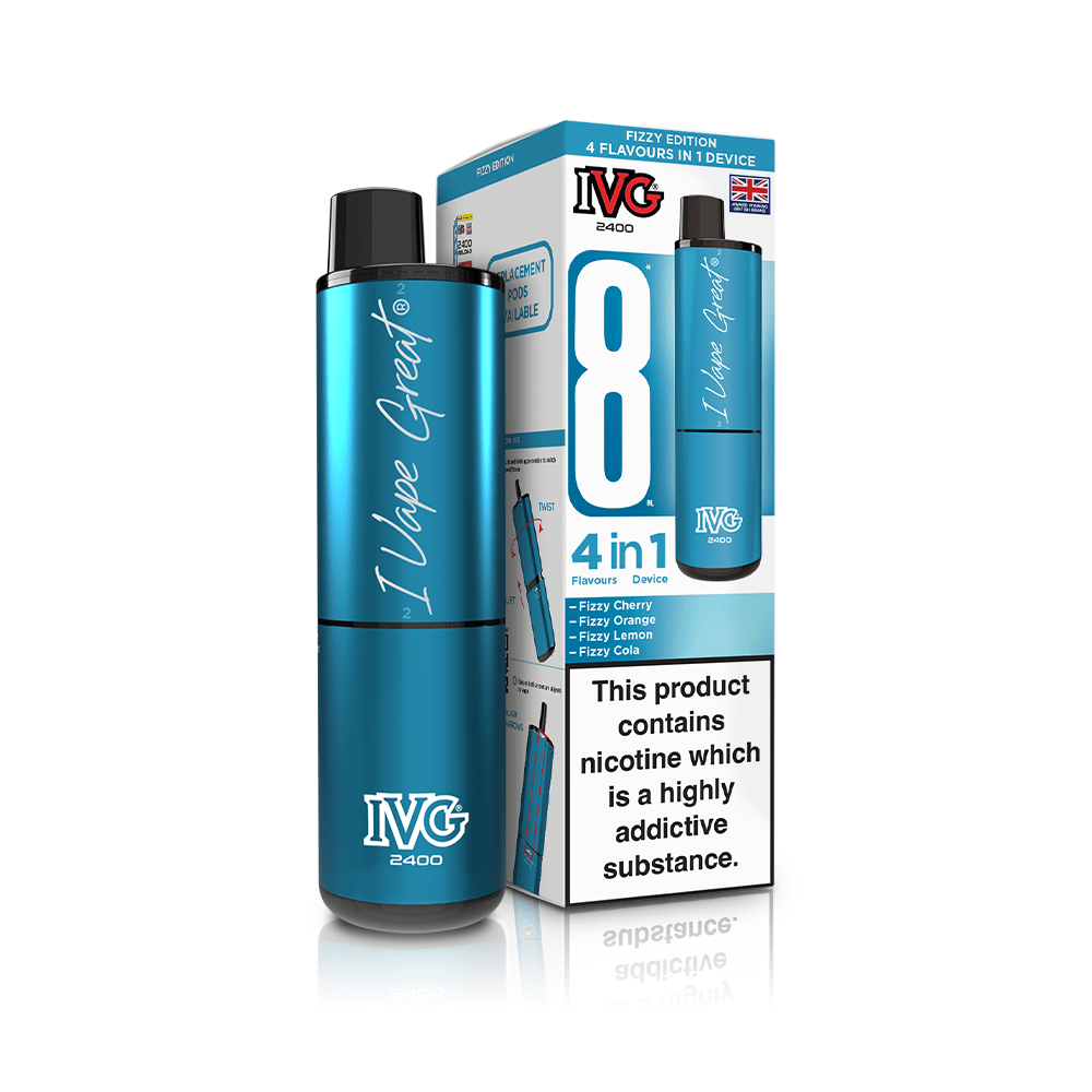 IVG 4 IN 1 - UP TO 2400 PUFFS - FIZZY EDITION - 5 PACK – Arcstrading